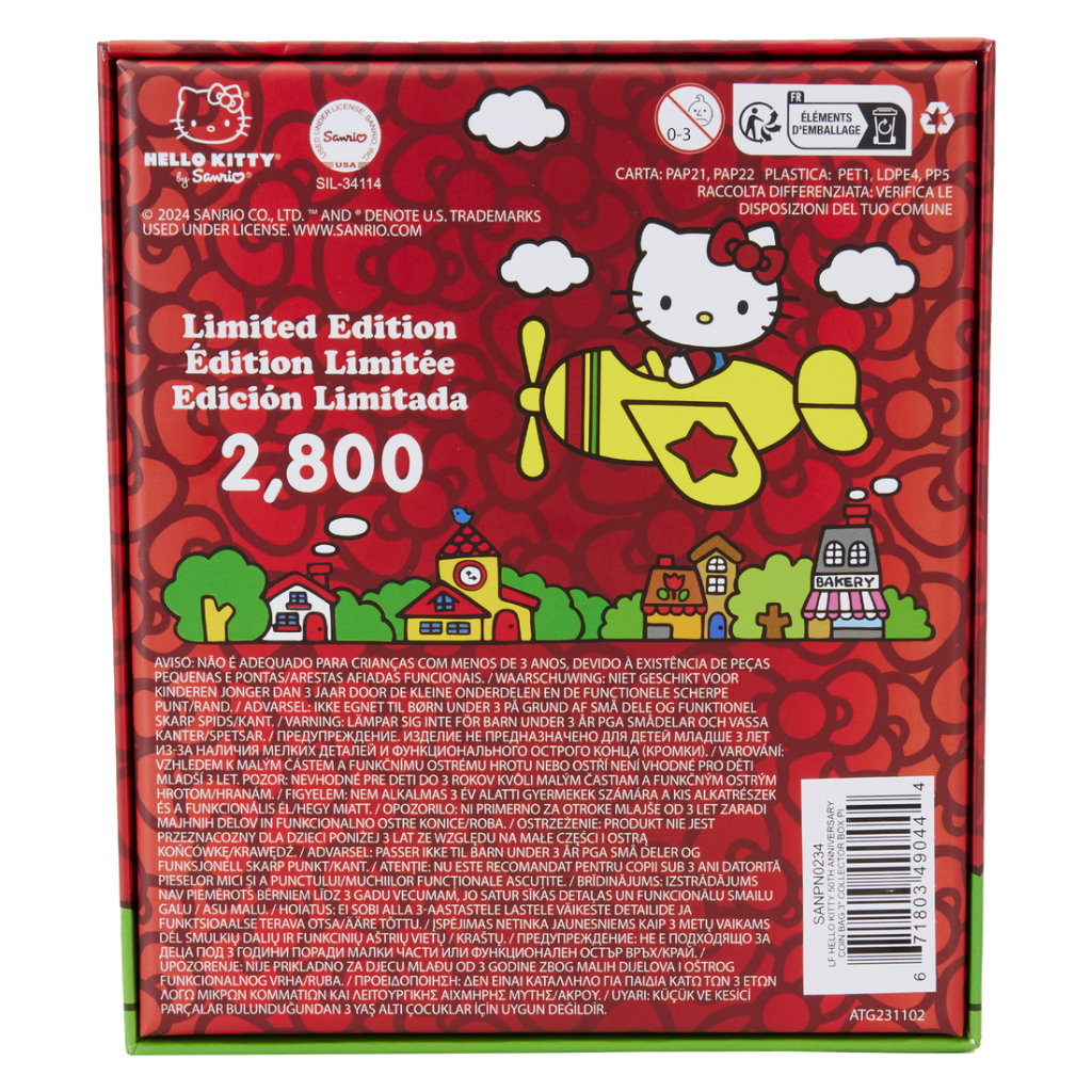 HELLO KITTY - 50ème Anniv . "Coin Bag" - Pins 8cm Loungefly : ShopForGeek.com: Pin's Funko Tees ...