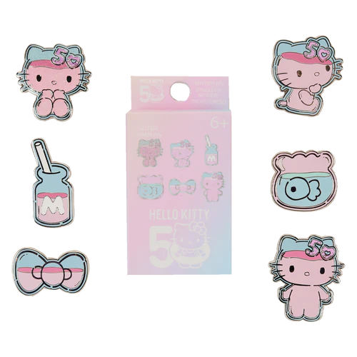 HELLO KITTY - Funko Blind Box Enamel Pins - 50th Anniversary - 12 pcs : ShopForGeek.com: Pin's ...