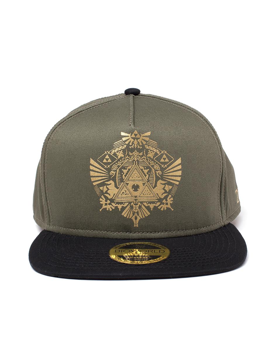 ZELDA - Golden Tri-Force Logo Snapback Cap : ShopForGeek.com: Cap ...