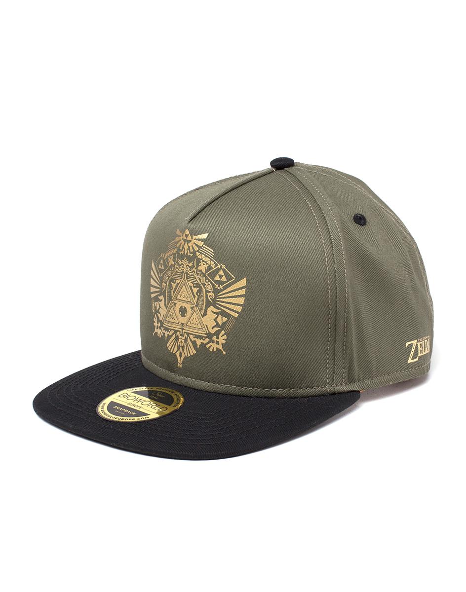 ZELDA - Golden Tri-Force Logo Snapback Cap : ShopForGeek.com: Cap ...