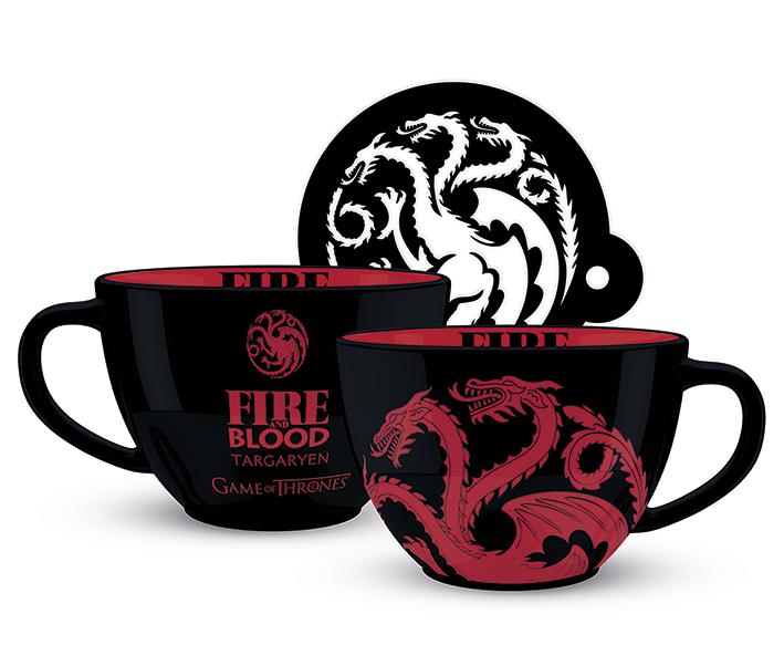 GAME OF THRONES - Targaryen - Mug à cappuccino 630 ml : ShopForGeek.com ...