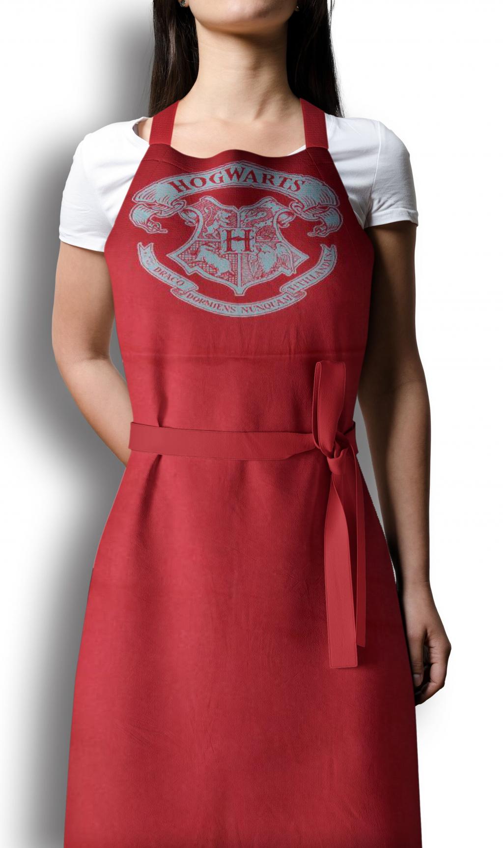 HARRY POTTER - Apron and Oven Mitt - Hogwarts Logo (PLASTIC BOX ...