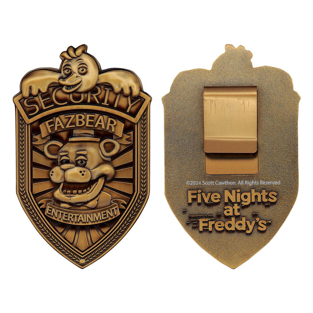 FIVE NIGHTS AT FREDDY'S - Replique Badge de Sécurité - Edition Limitée ...