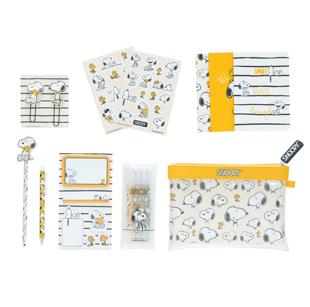 SNOOPY - Stationery Set with 3 A6 Notebooks - 10pc. : ShopForGeek.com ...