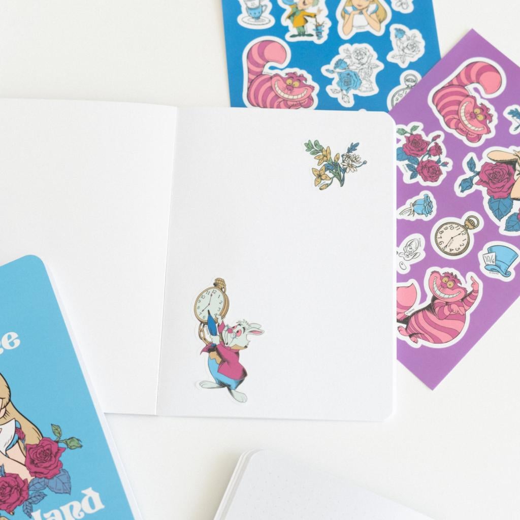 ALICE - Set de Papeterie avec 3 Notebooks A6 - 10pc. : ShopForGeek.com ...