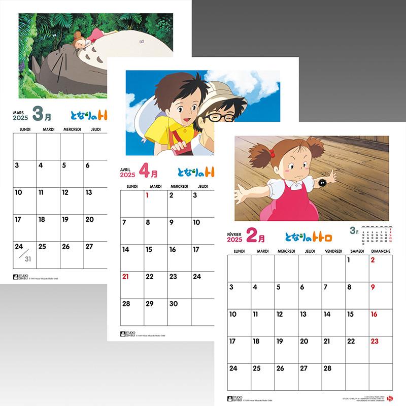 GHIBLI - My Neighbor Totoro - French 2025 Calendar : ShopForGeek.com ...