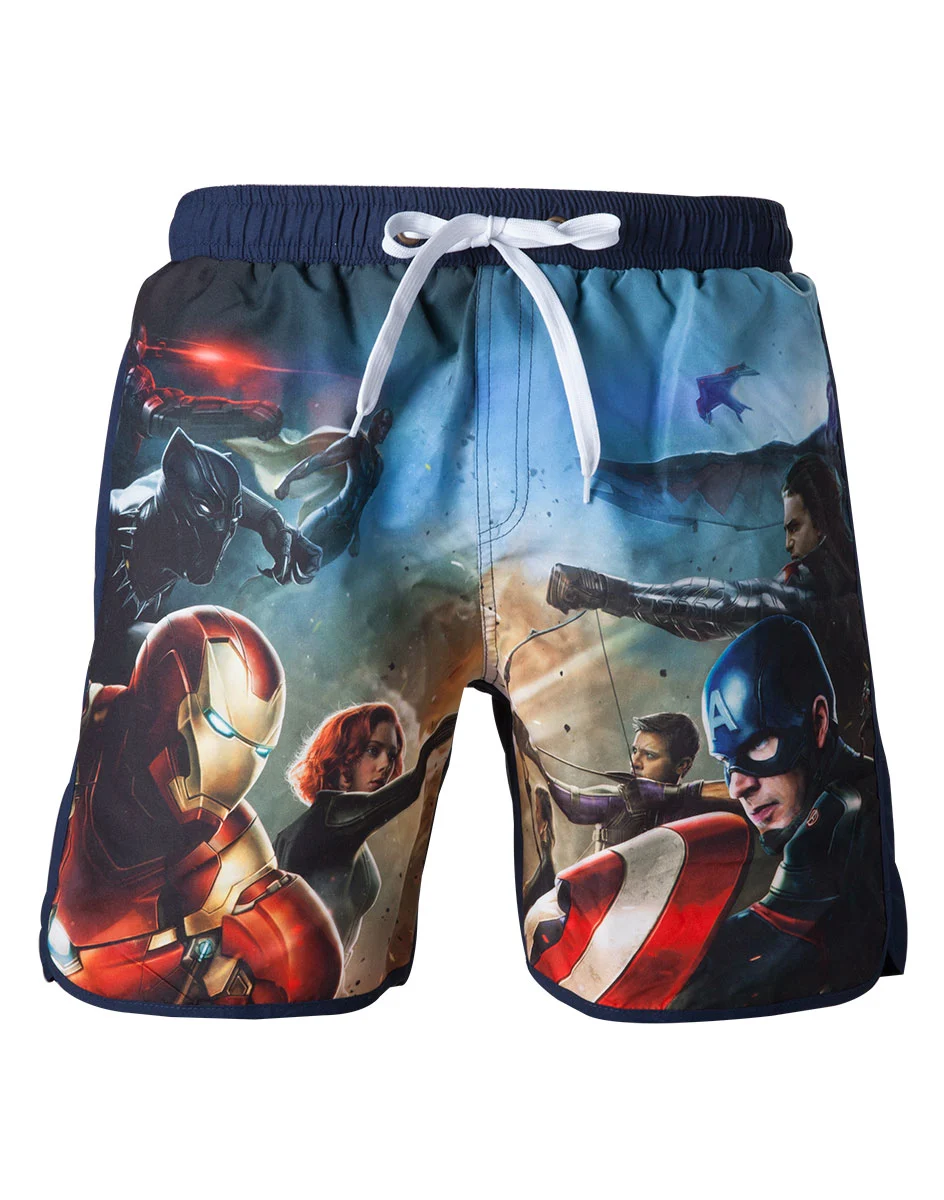 CAPTAIN AMERICA CIVIL WAR - Theme Swimshort (L) : ShopForGeek.com ...
