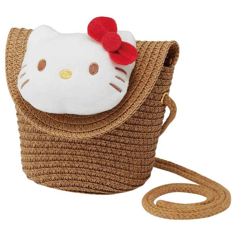 HELLO KITTY - Hello Kitty - Straw crossbody bag 13.8x11.5cm ...
