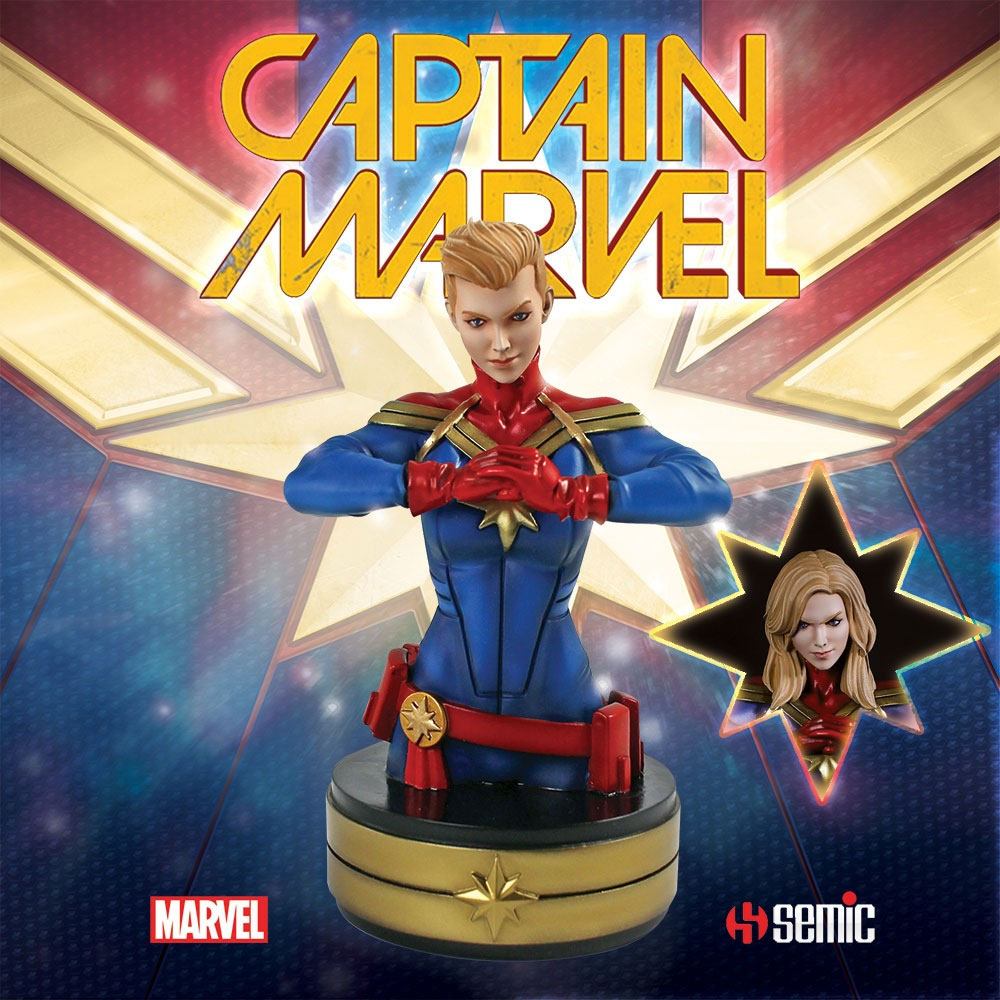 MARVEL - Captain Marvel - Resin Bust 20cm : ShopForGeek.com: Figurines ...