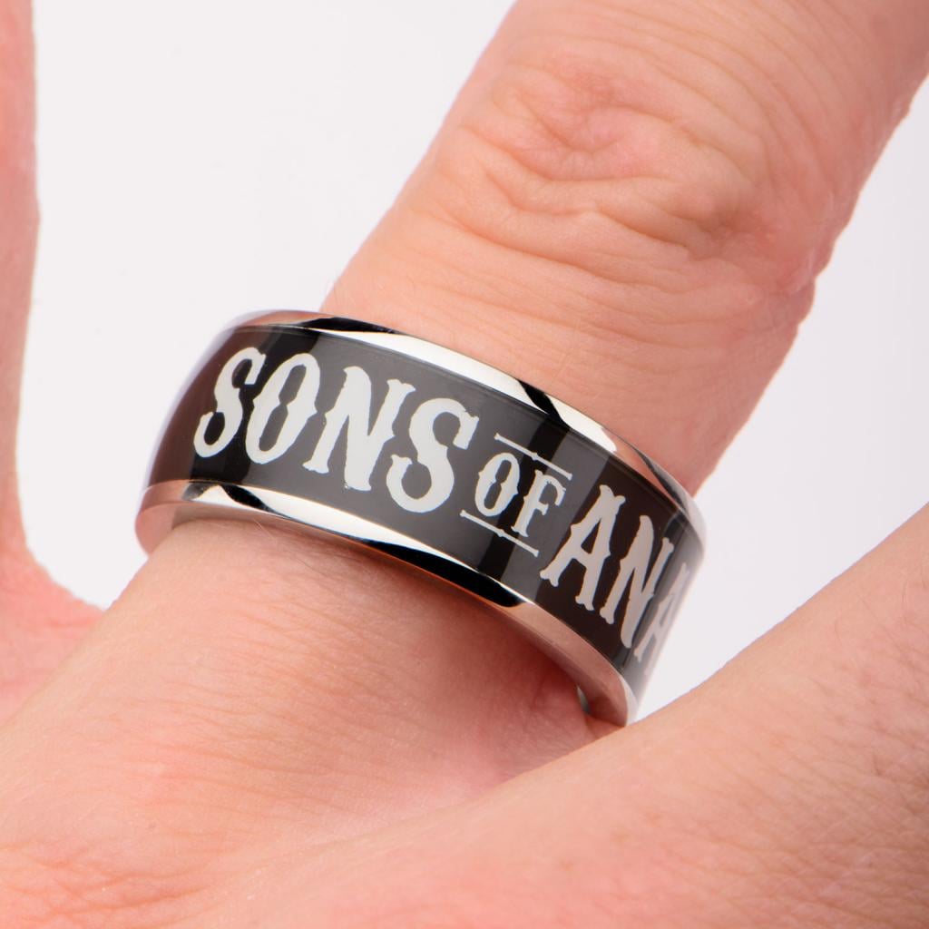 SONS OF ANARCHY - Black SONS OF AMARCHY Ring - Size 13 : ShopForGeek ...