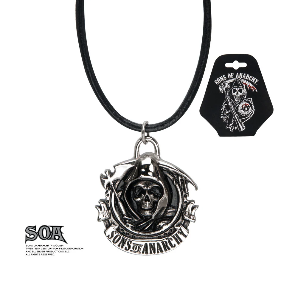 SONS OF ANARCHY - Grim Reaper pendant with Leather Chord : ShopForGeek ...