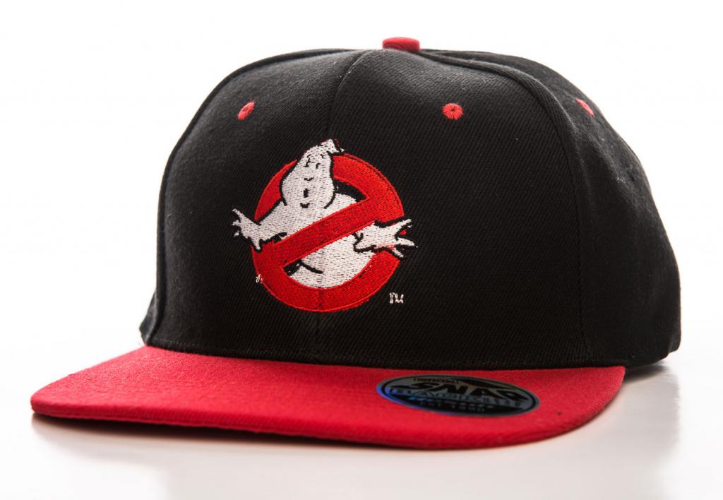 GHOSTBUSTERS - Logo Snapback Cap Black/Red : ShopForGeek.com: Cap H.O ...