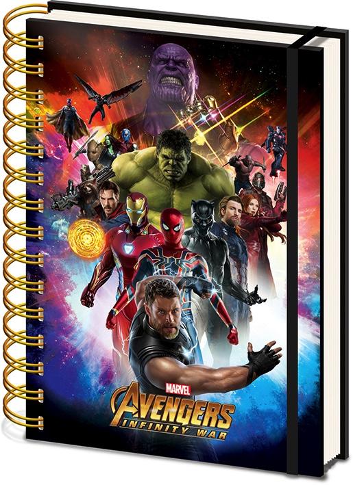 AVENGERS INFINITY WAR - Lenticular Notebook A5 - Space Montage ...