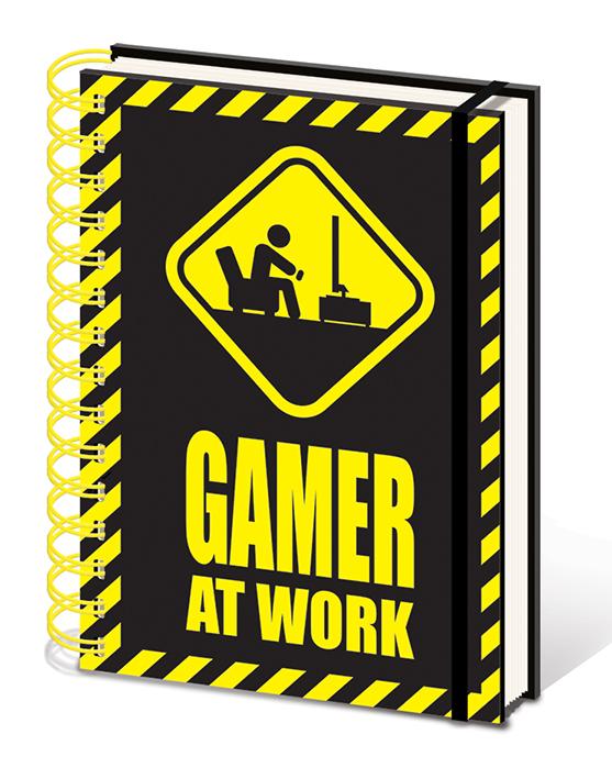GAMING - Notebook A5 - Gamer at Work : ShopForGeek.com: Stationery ...