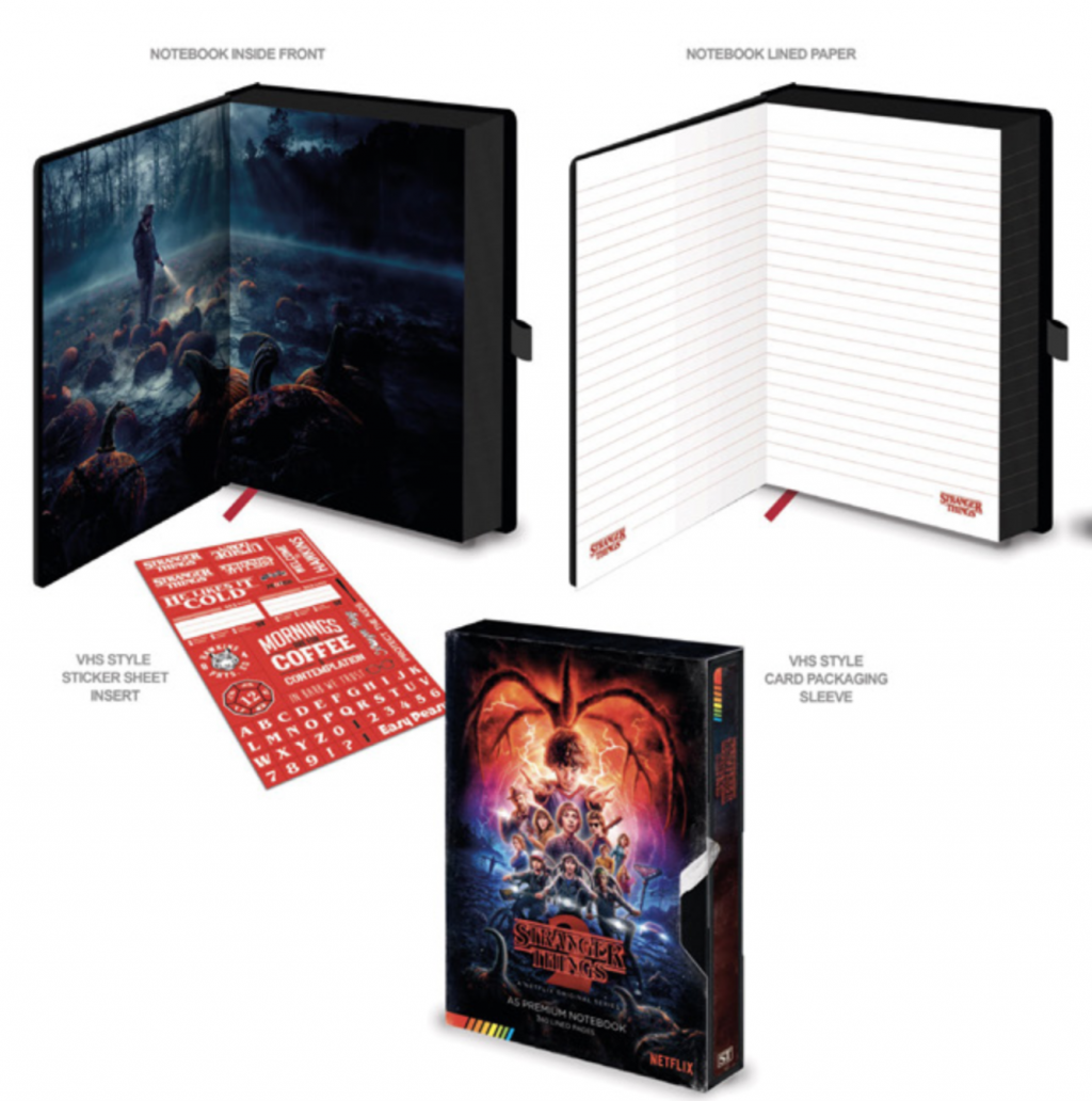 STRANGER THINGS - Notebook A5 Premium - VHS Season 2 : ShopForGeek.com ...