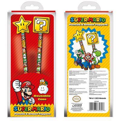 SUPER MARIO - Core - Pencil Topper 2PK : ShopForGeek.com: School ...