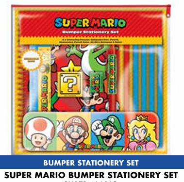 SUPER MARIO - Bumper Stationary Set : ShopForGeek.com: Material escolar ...