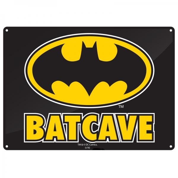 BATMAN - Plaque Metal 21 X 15 - Batcave : ShopForGeek.com: Metal plaque ...