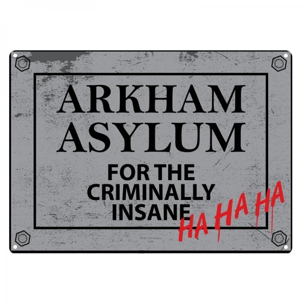BATMAN - Plaque Metal 21 X 15 - Arkham Asylum : ShopForGeek.com: Plaque ...