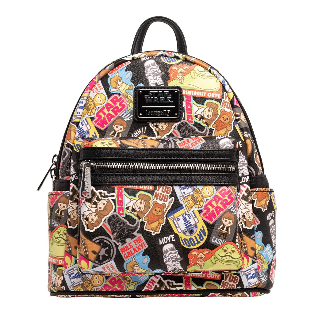 STAR WARS - Sticker AOP - Mini Backpack LoungeFly : ShopForGeek.com ...