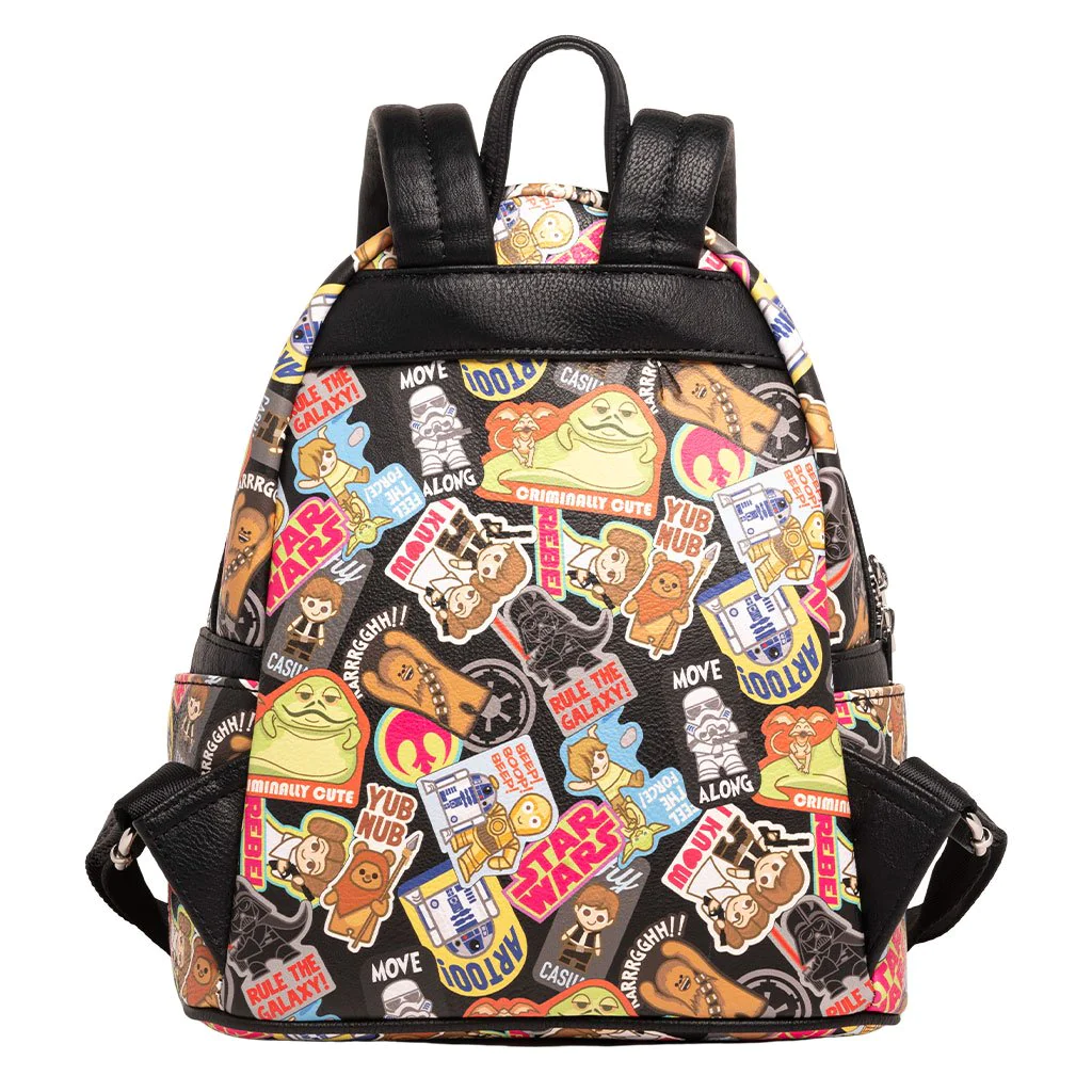 STAR WARS - Sticker AOP - Mini Backpack LoungeFly : ShopForGeek.com ...