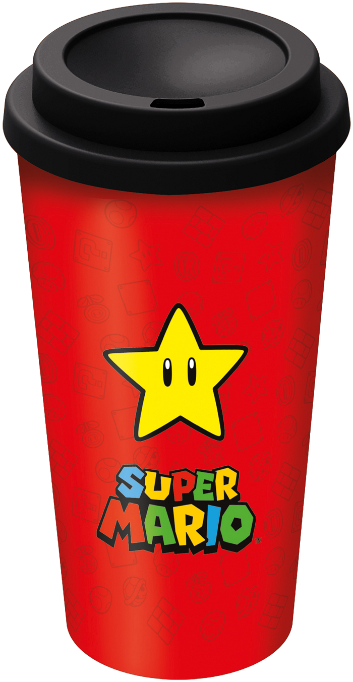SUPER MARIO BROSS - Travel Coffee Tumbler - Large Size 17,5oz ...