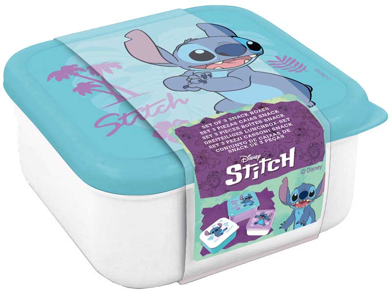 DISNEY - Stitch - Boîtes à Snack - 3 pcs : ShopForGeek.com: Article de ...