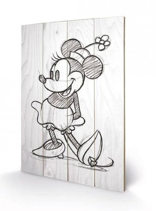 DISNEY - Minnie Mouse - Impression sur bois 40x59cm : ShopForGeek.com ...