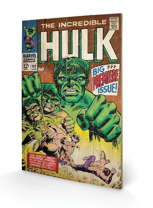 MARVEL - Printing on wood 40X59 - Hulk Big Issue : ShopForGeek.com ...