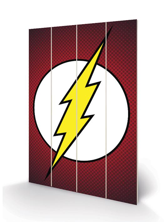DC COMICS - Wood Print 40X59 - The Flash Symbol : ShopForGeek.com ...