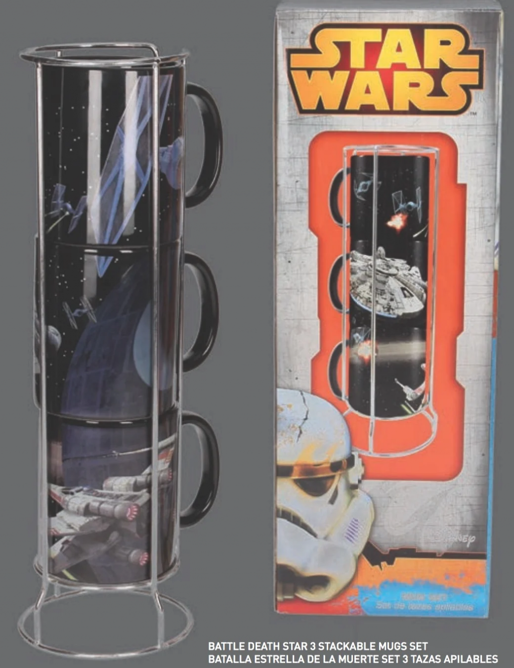 STAR WARS - Battle Death Star - 3 Stackable Ceramic Mug : ShopForGeek.com: Mug Star Wars