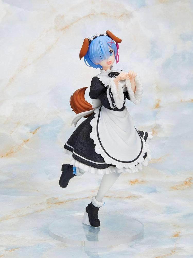 RE:ZERO - Coreful Rem Memory Snow Dog Version - Statuette Taito 23cm ...