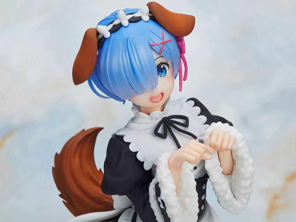 RE:ZERO - Coreful Rem Memory Snow Dog Version - Statuette Taito 23cm ...