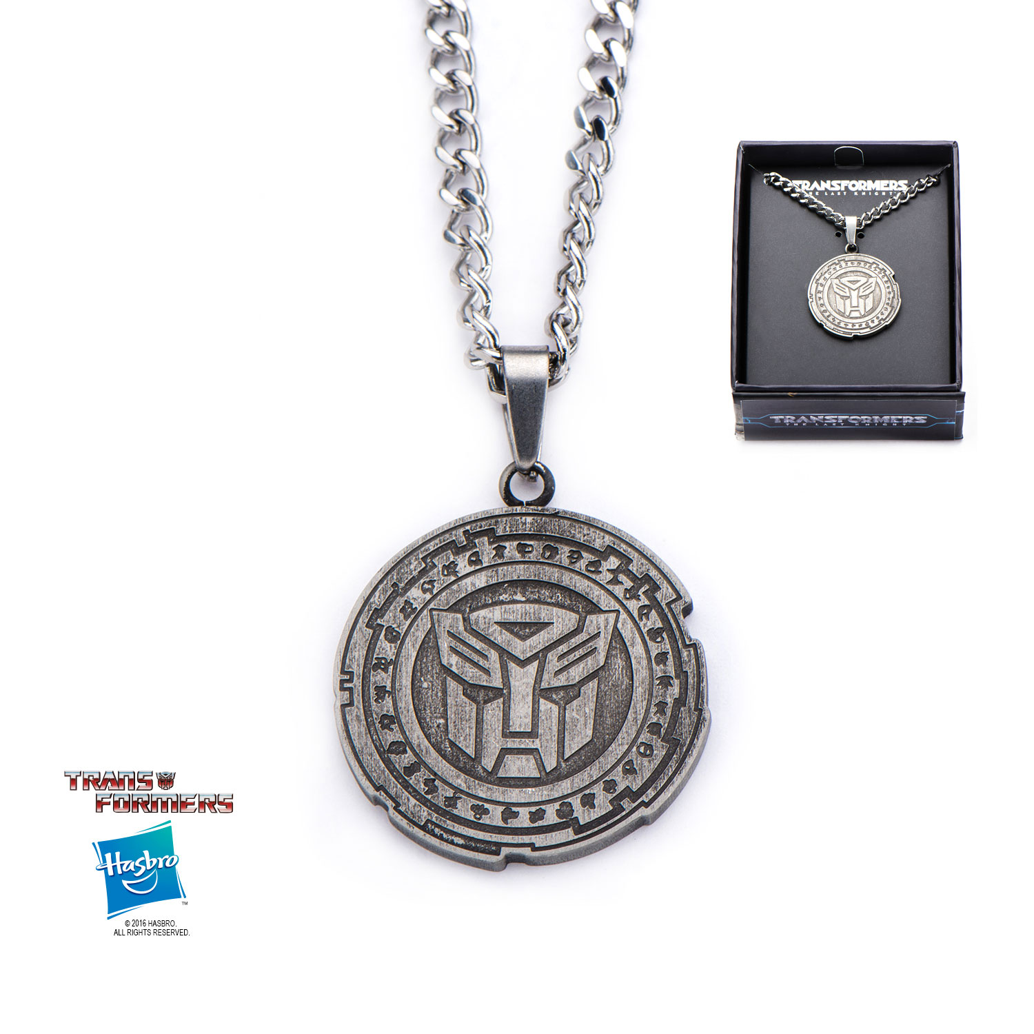 TRANSFORMERS - Metal Autobot Circle Antique Pendant With Chain ...