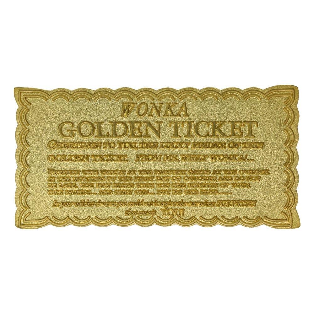 CHARLIE & THE CHOCOLATE FACTORY - Gold Plated Ticket Collector ...