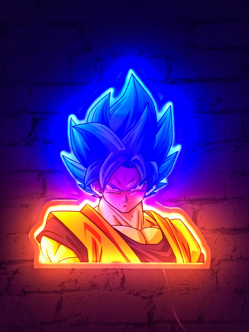 DRAGON BALL - Neon Mural Led Goku : ShopForGeek.com: Lampe Teknofun ...