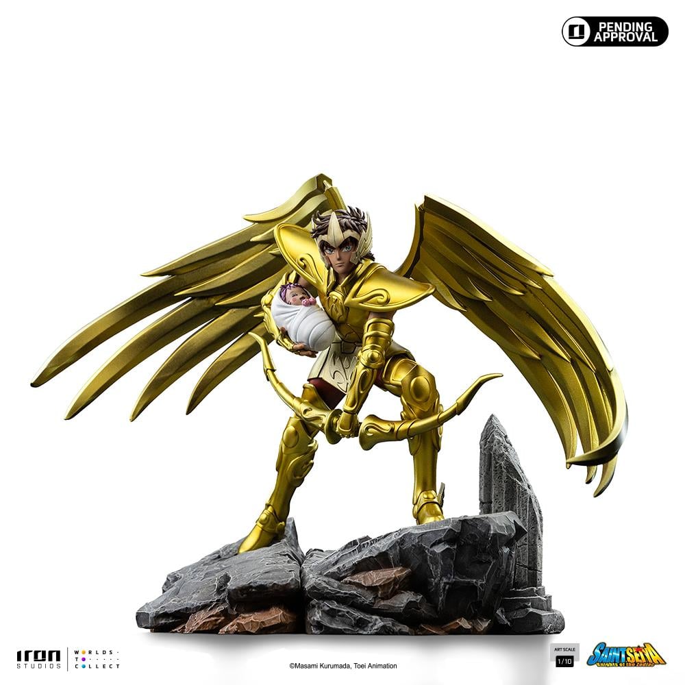 SAINT SEIYA - Sagittarius Aiolos - Statue Art Scale 1/10 20.5cm ...