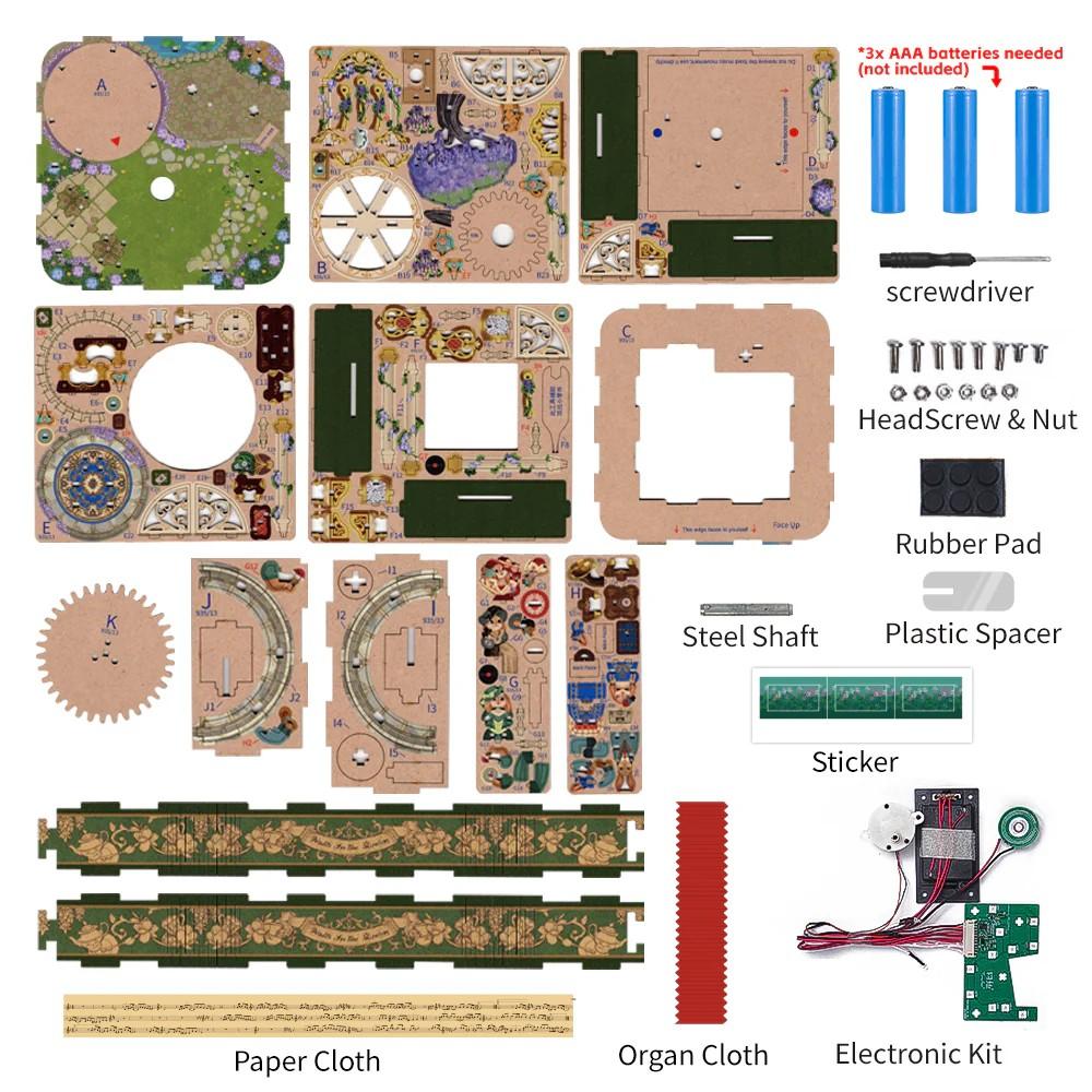 ROMANTIC PARIS - DIY Musical box - 156pcs : ShopForGeek.com: HOME Deco ...