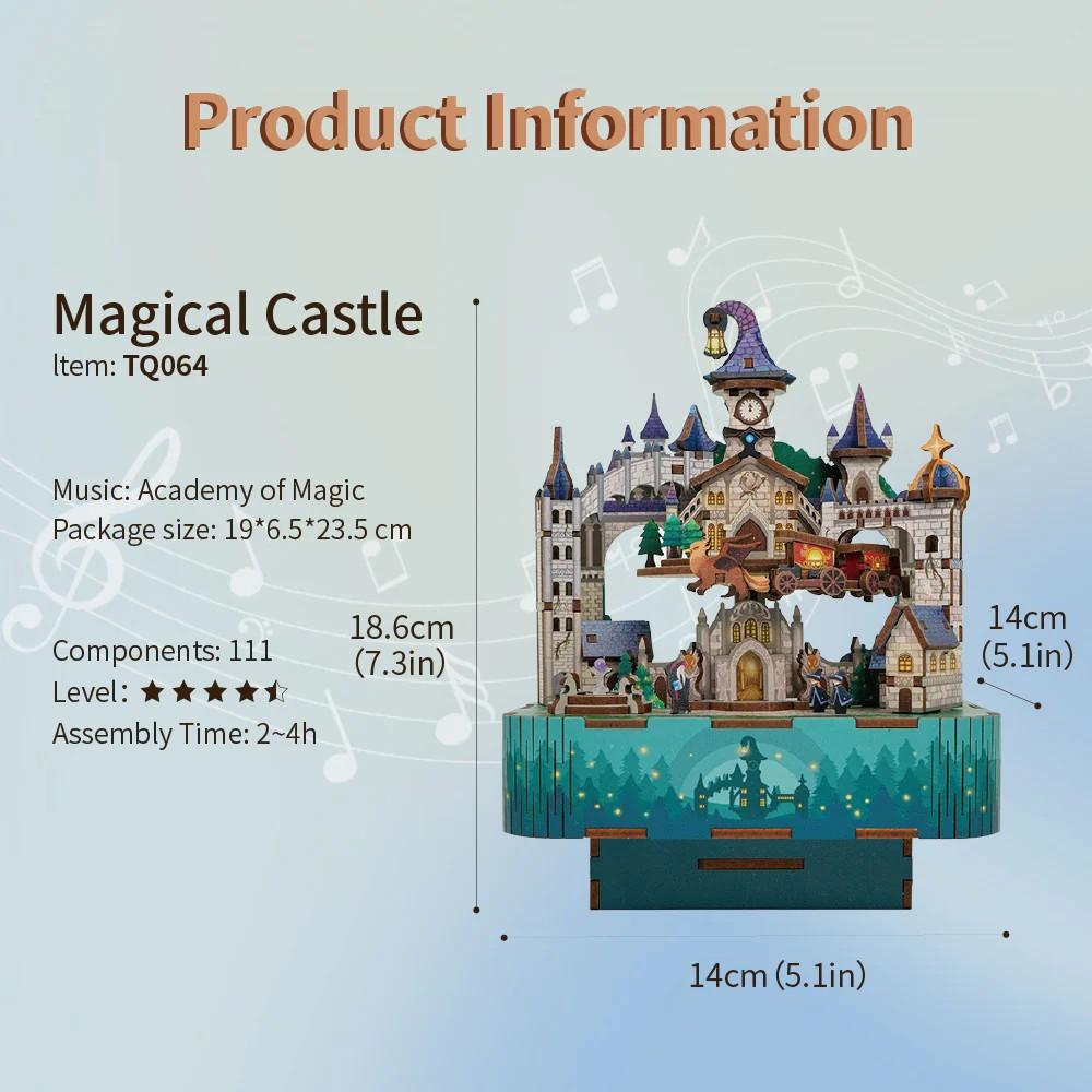 MAGICAL CASTLE - DIY Musical box - 111pcs : ShopForGeek.com: HOME Deco ...
