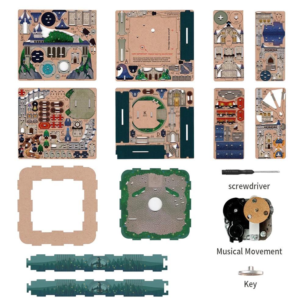 MAGICAL CASTLE - DIY Musical box - 111pcs : ShopForGeek.com: HOME Deco ...