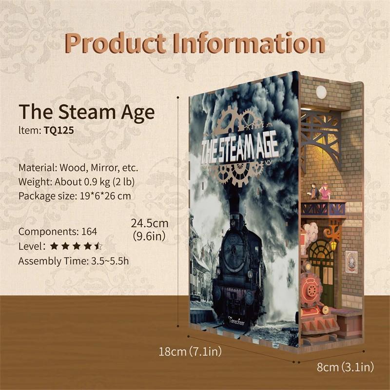 BOOK NOOK KIT - DIY- The steam age - 164pcs + LED Light : ShopForGeek ...