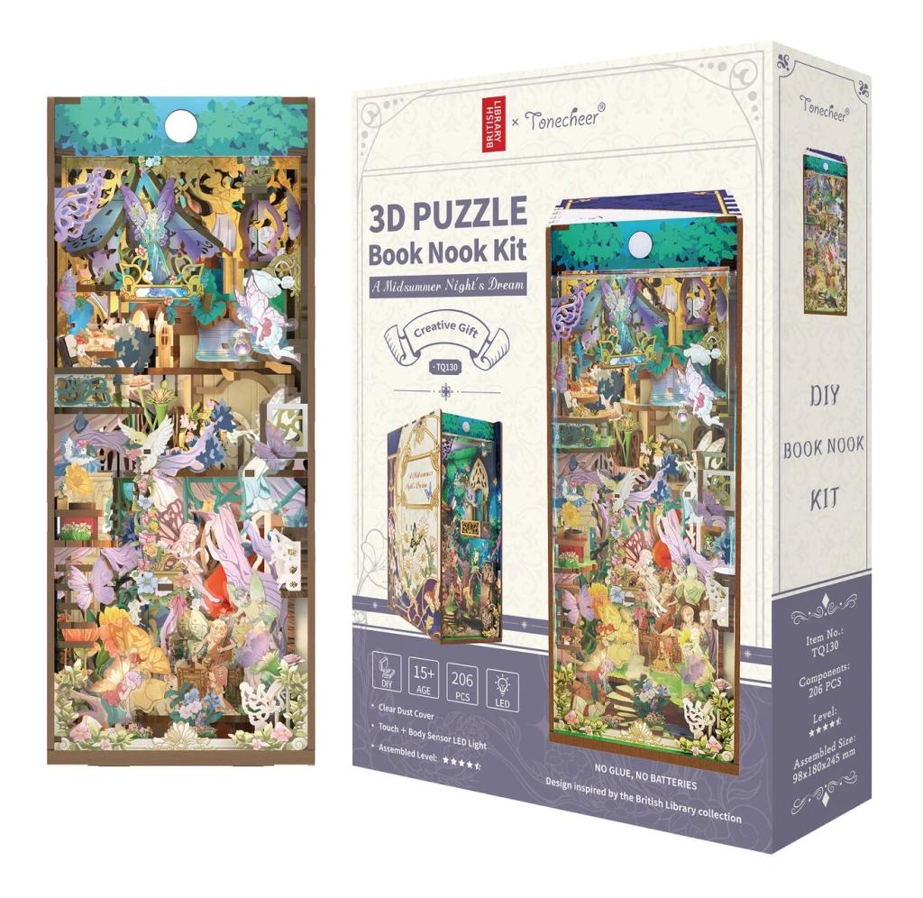 BOOK NOOK KIT - DIY- A Midsummer Night's dream - 206pcs + LED Light ...