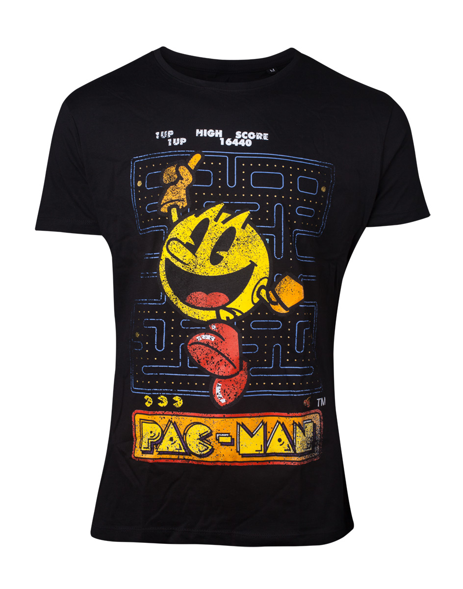 PAC-MAN - Men T-Shirt Retro Start Scene - (XL) : ShopForGeek.com: T ...