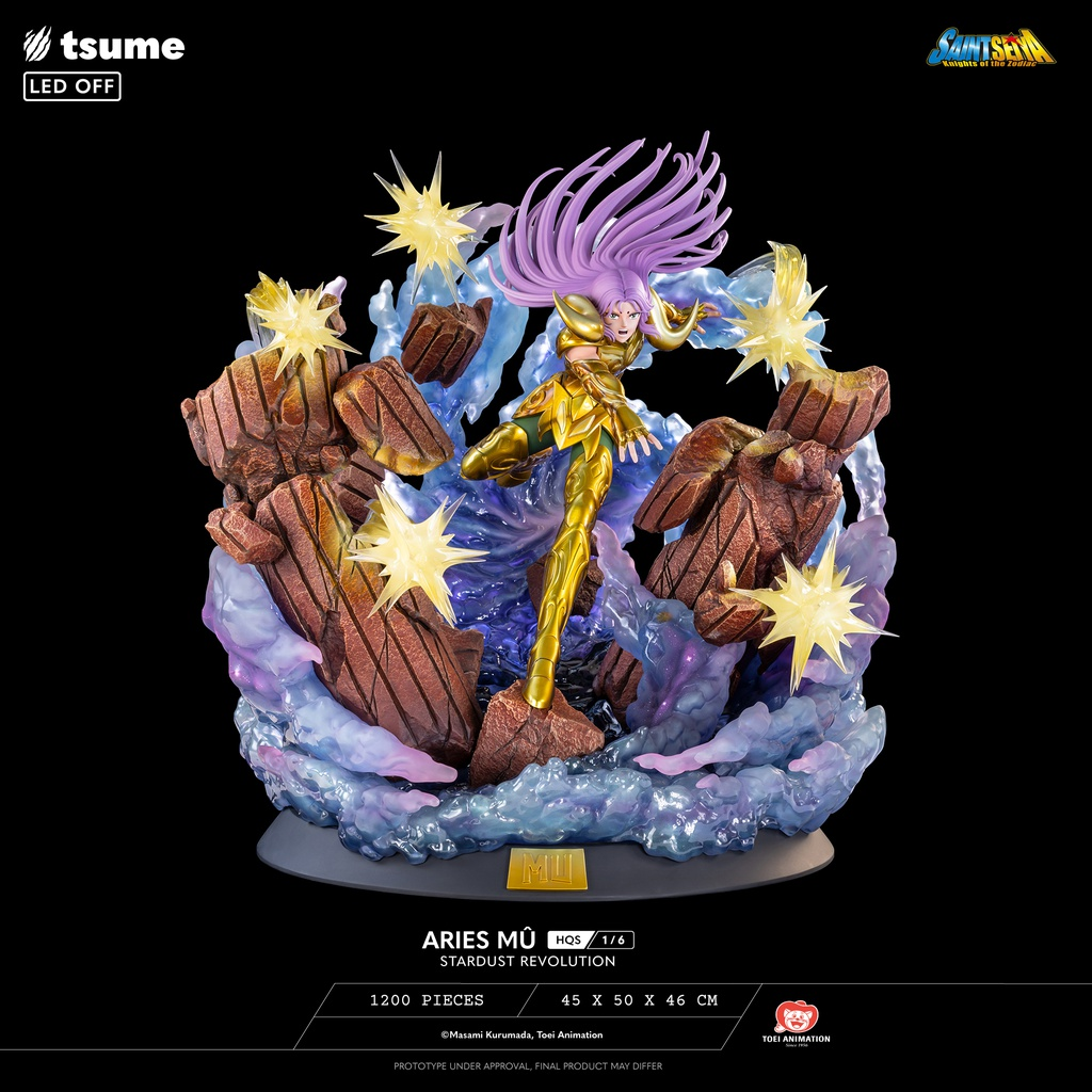 SAINTS SEIYA - Aries Mû - Stardust Rev. - Statue Résine 1/6 By Tsume ...
