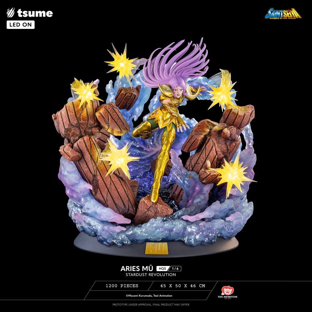SAINTS SEIYA - Aries Mû - Stardust Rev. - Statue Résine 1/6 By Tsume ...