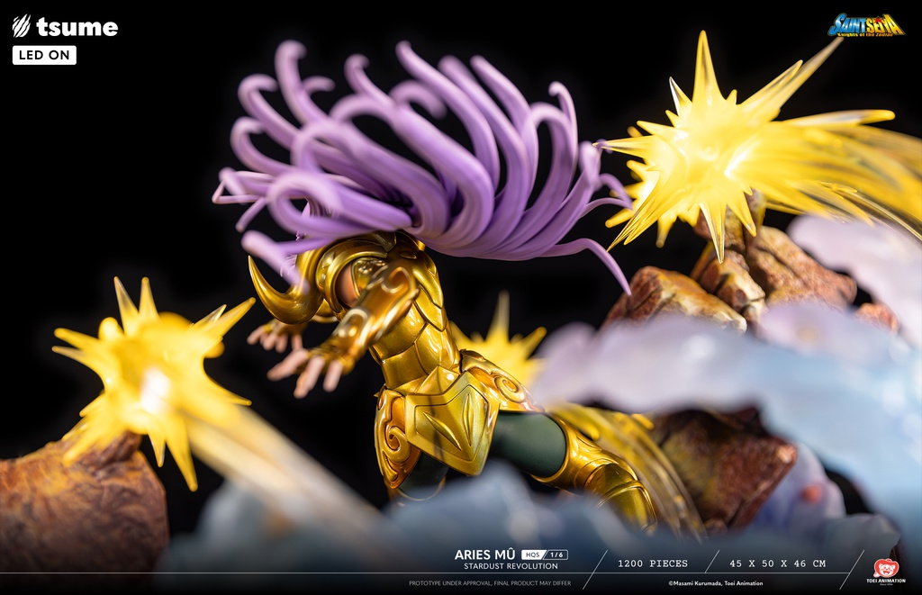 SAINTS SEIYA - Aries Mû - Stardust Rev. - Statue Résine 1/6 By Tsume ...