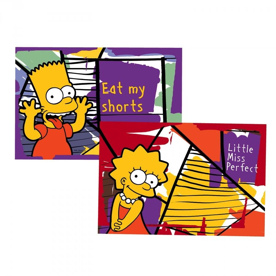 THE SIMPSONS - Set de 2 Set de Table '45x30 cm' - Bart & Lisa ...