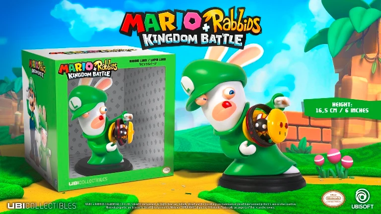MARIO + RABBIDS KINGDOM - Figurine 6 inch Rabbit Luigi (Ubisoft ...