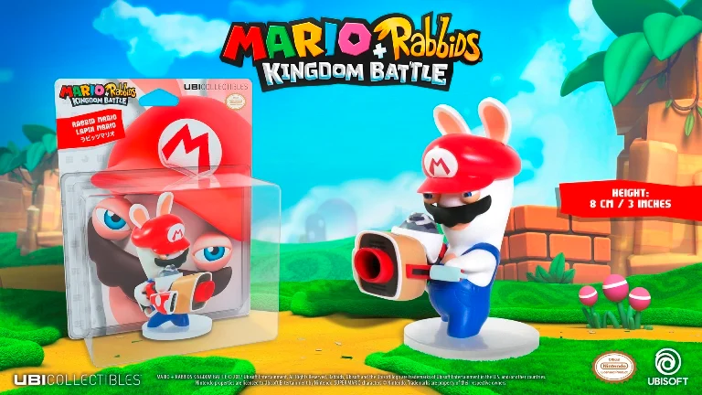 MARIO + RABBIDS KINGDOM - Figurine 3 inch Rabbit Mario (Ubisoft ...