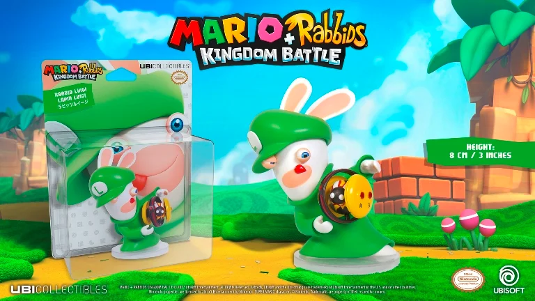 MARIO + RABBIDS KINGDOM - Figurine 3 inch Rabbit Luigi (Ubisoft ...